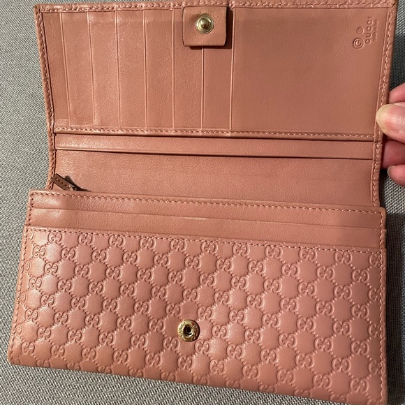 Bags | Authentic Gucci Micro Gg Wallet | Poshmark